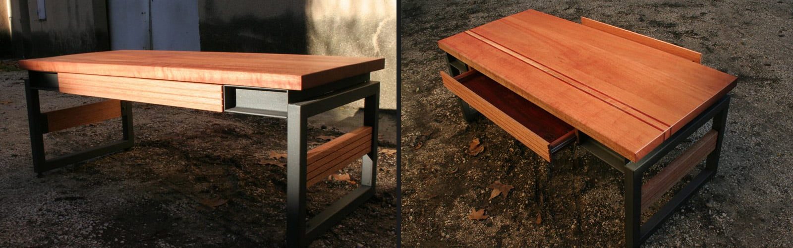 Dark Red Table - AES LIGNUM